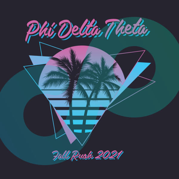 Fall Rush Sunset Palm Tree – Clothes On